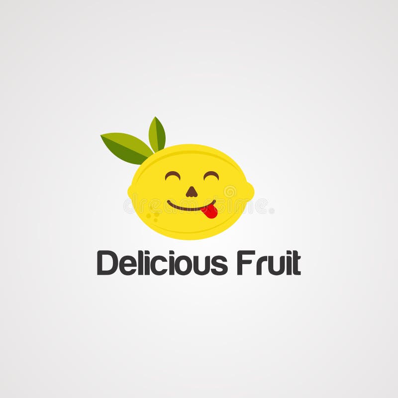 Delicious Fruit Logo Vector, Icon, Element, and Template Stock Vector ...