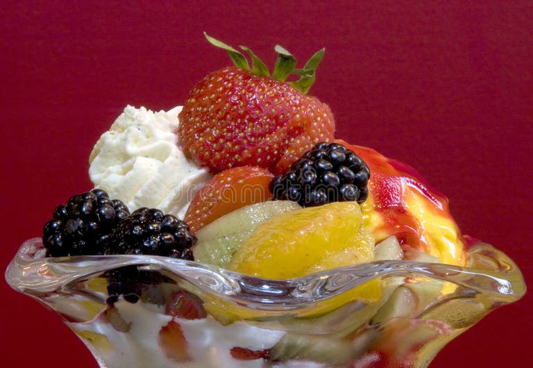 Delicious Fruit Sundae stock photo. Image of diet, reward - 6521318