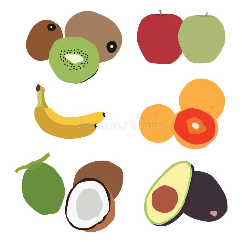 Delicious Fruit Vector Avatar Art Stock Vector - Illustration of text ...