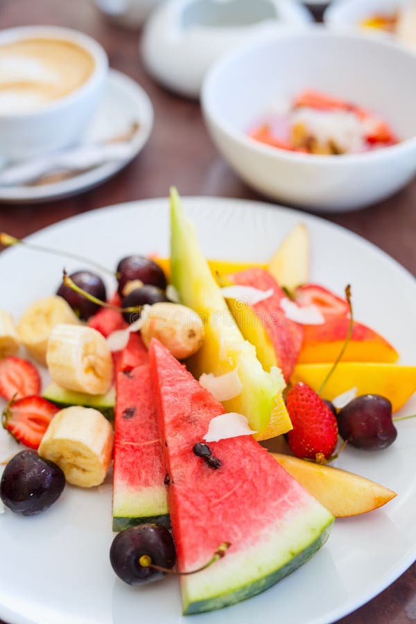 Delicious Fruits for Breakfast Stock Image - Image of delicious, meal ...