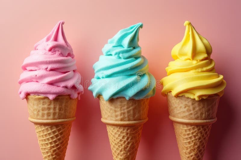 Delicious Gelato in Various Flavors and Colors Stock Image - Image of ...