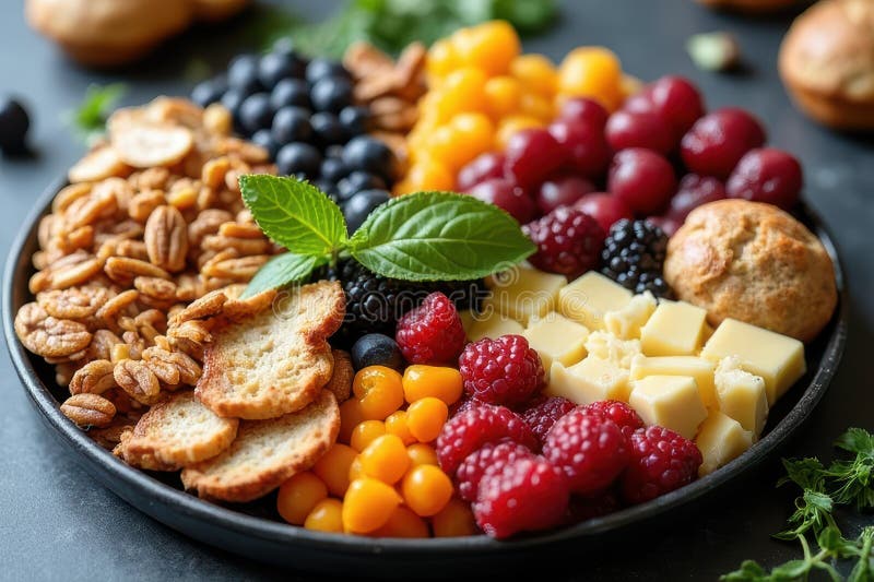 Delicious Gluten Free Breakfast Spread Stock Illustration ...