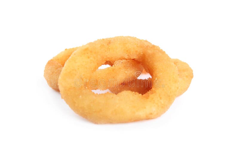Delicious Golden Onion Rings Isolated Stock Image - Image of object ...