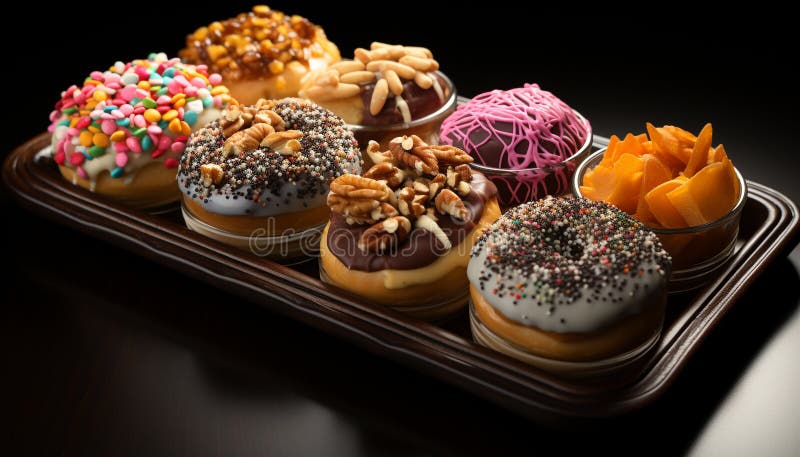 Delicious Gourmet Chocolate Donut, a Sweet Indulgence Generated by AI ...