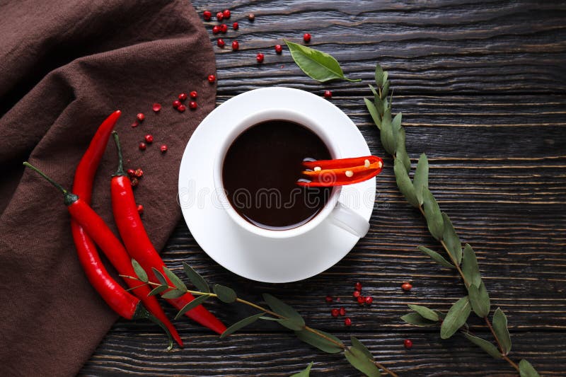 Delicious Gourmet Drink - Hot Chocolate with Pepper Stock Image - Image ...