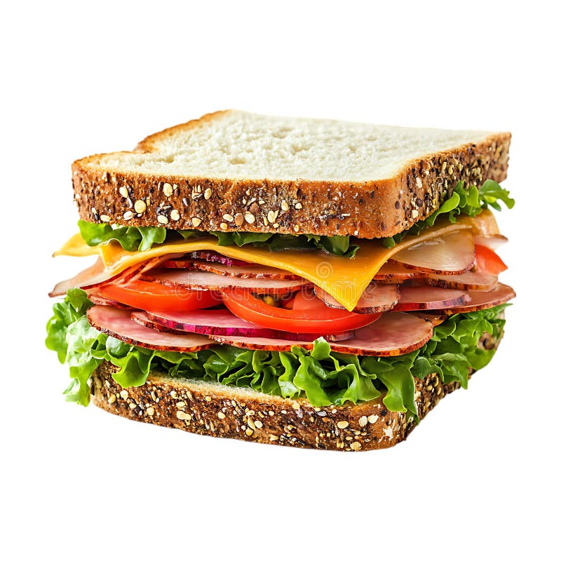 Delicious Gourmet Sandwich a Culinary Delight on Transparent Background ...