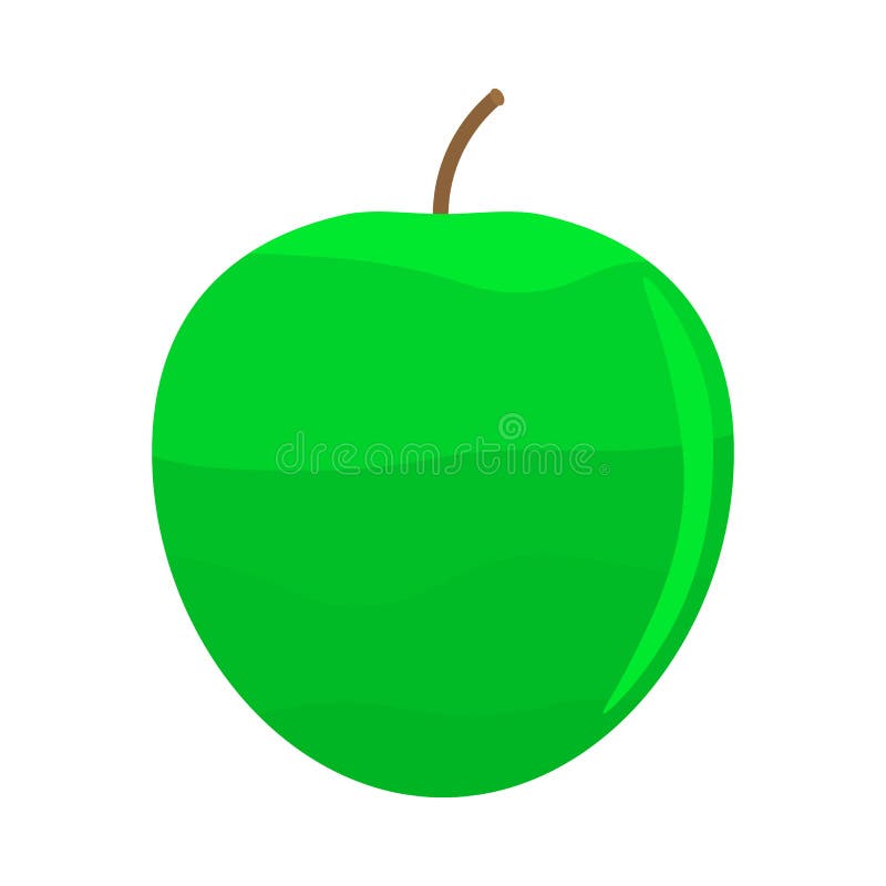 Delicious green apple icon stock vector. Illustration of vitamin ...