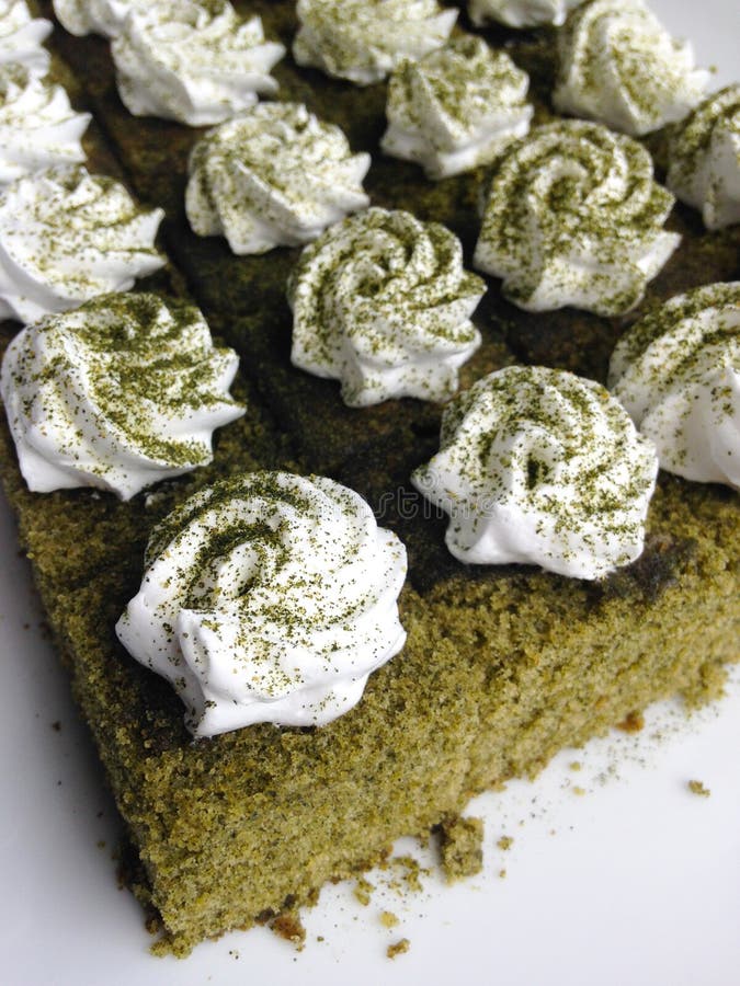 Delicious of Green Tea Cake Stock Image - Image of cake, birthday ...