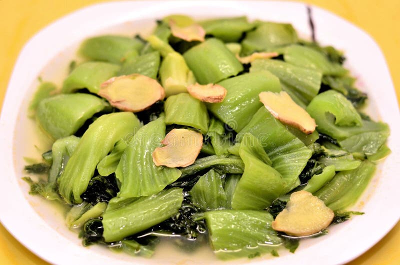 Delicious Green Vegetable Dish Stock Image - Image of cuisine, green ...