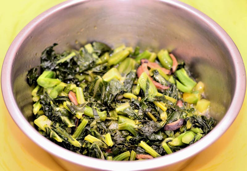 Delicious Green Vegetable Dish Stock Image - Image of cuisine, green ...