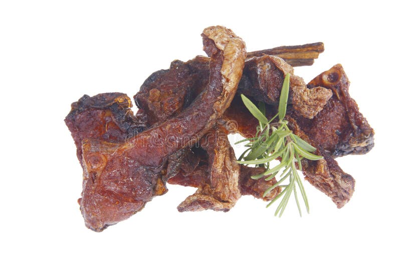 Delicious Grilled Fish on a White Background Stock Illustration ...