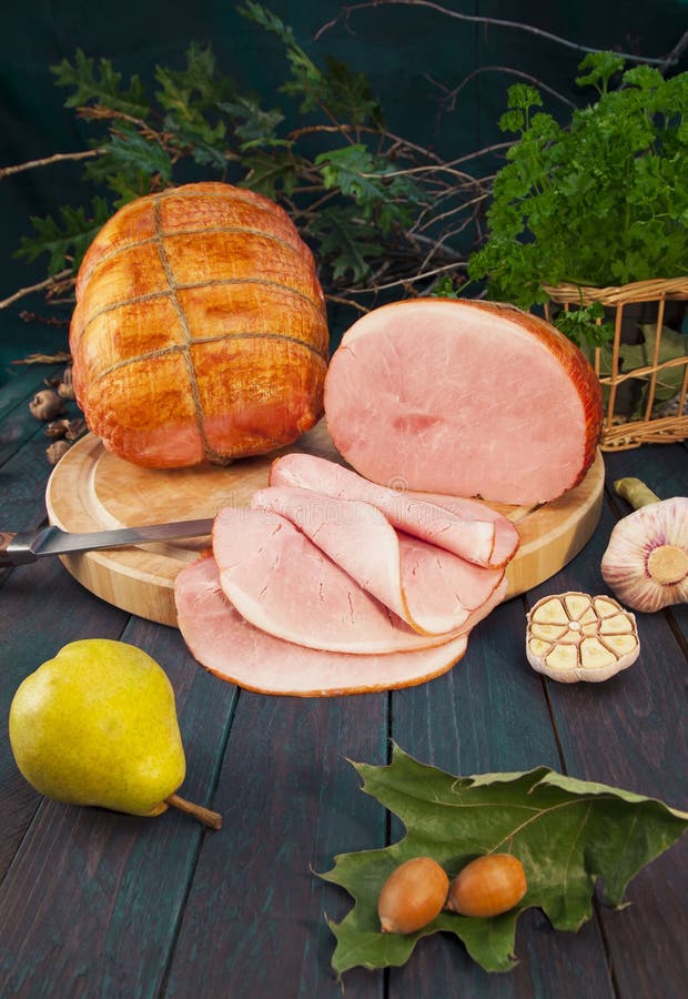 Delicious ham 4 stock image. Image of chopping, cutting - 35269189