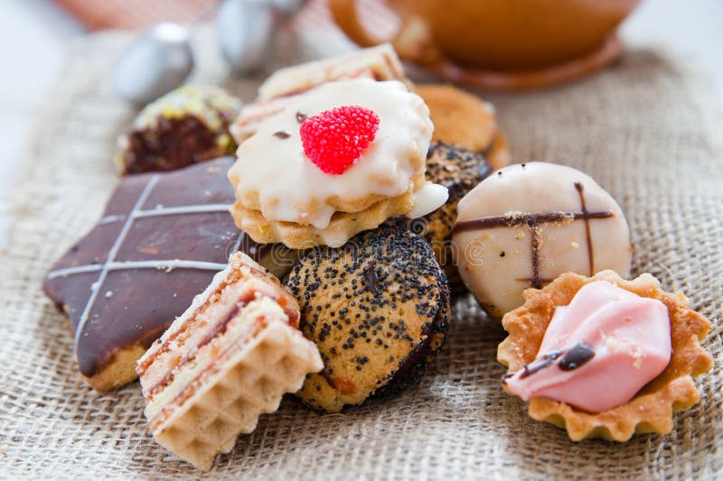 Delicious Hand Made Cookies Stock Image - Image of delicate, handmade ...