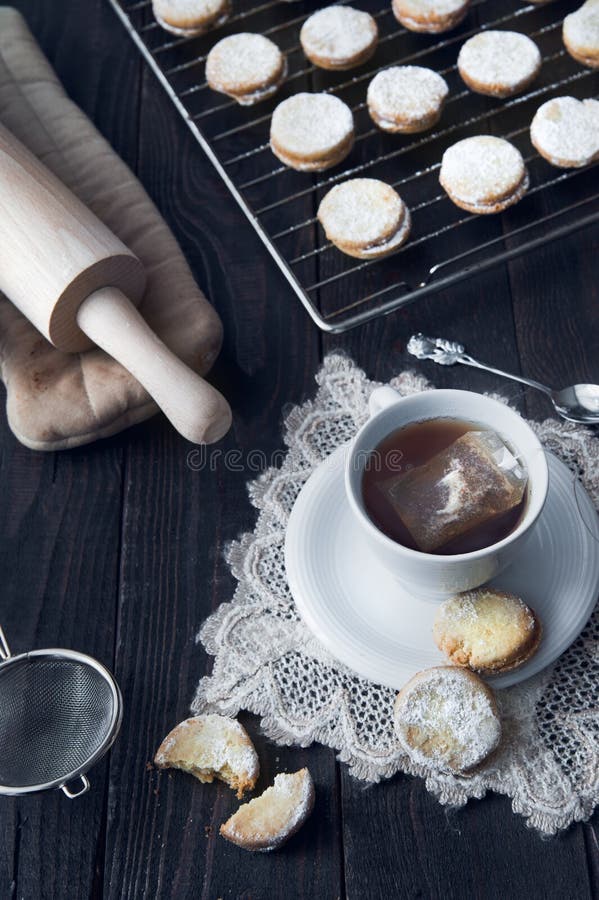 Delicious Hand Made Cookies Stock Image - Image of crunch ...