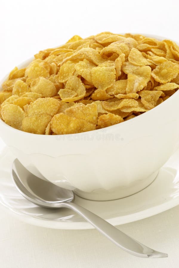 Delicious and Healthy Cornflakes Stock Photo - Image of cafe, granola ...