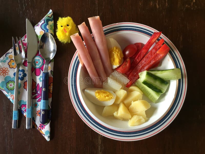 Delicious Healthy Food on Display Stock Image - Image of fresh, fried ...