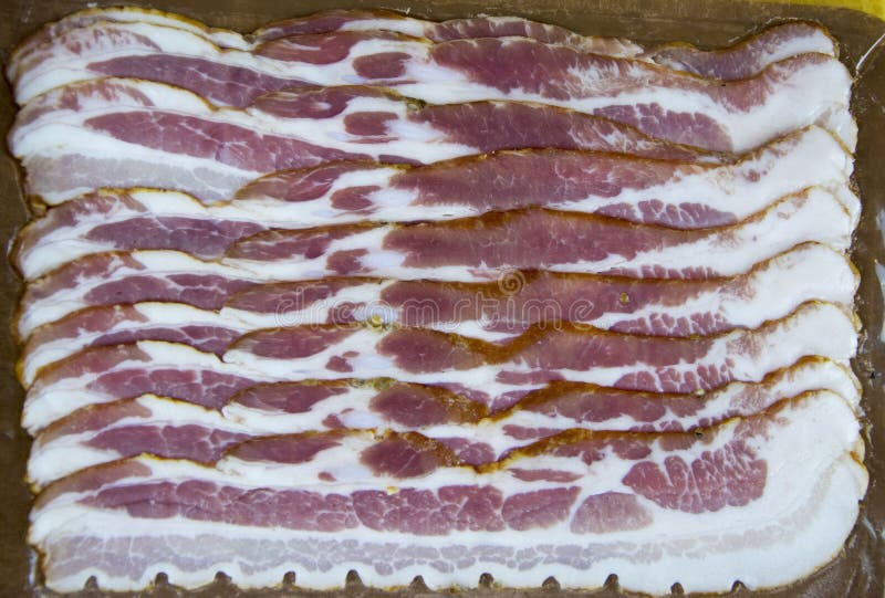 Delicious Hearty Bacon. the Concept of Self-cooking Stock Image - Image ...