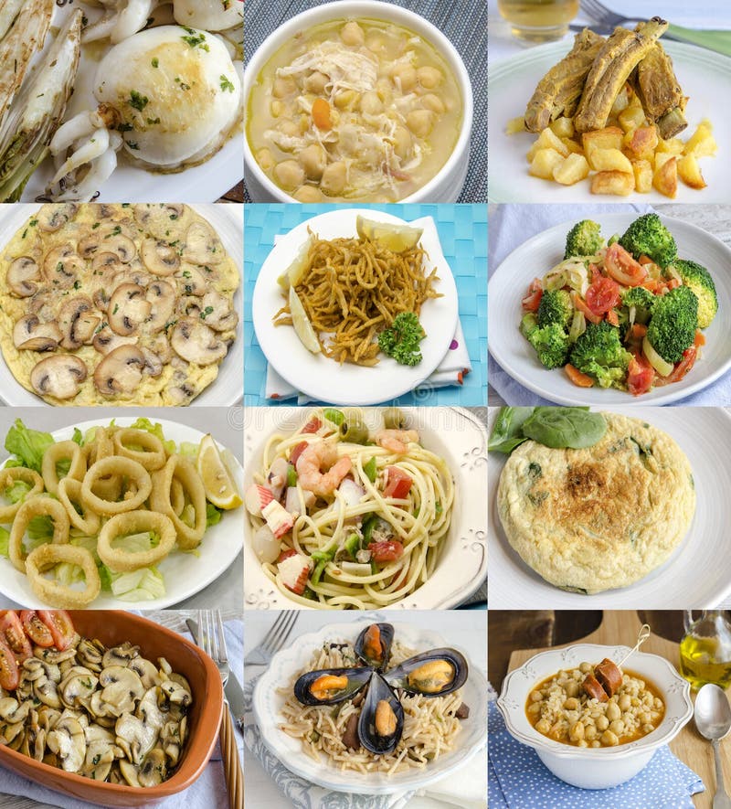 Delicious homemade dishes stock image. Image of diet - 64884179