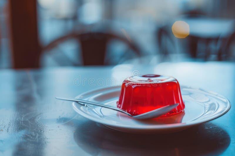 Delicious Homemade Fruit Flavored Red Jelly Stock Illustration ...