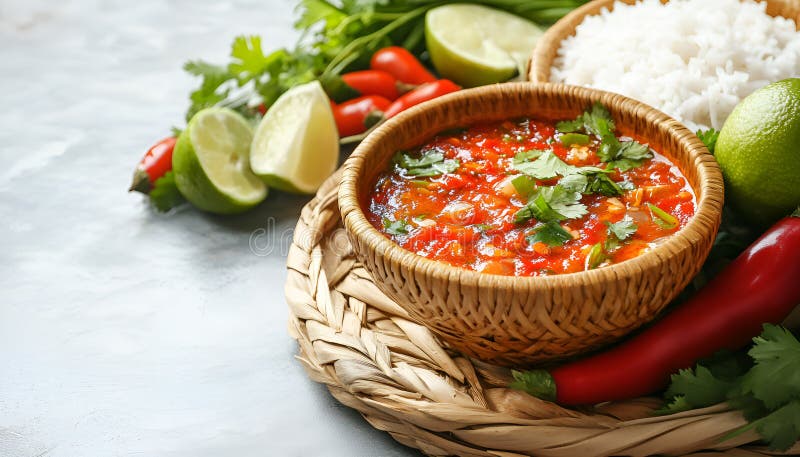 Delicious Homemade Red Salsa Isolated on White Stock Photo - Image of ...