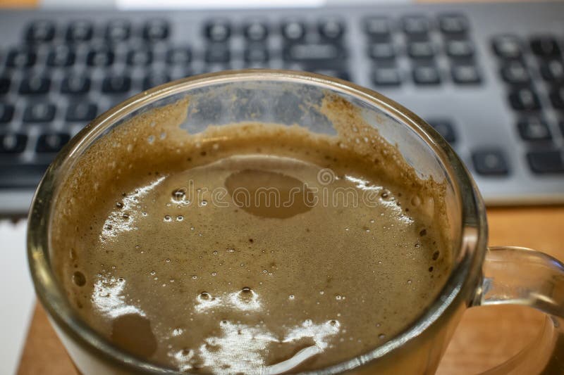 Delicious Hot Coffee in a Mug Ideal for a Home Office Setup. Stock ... Delicious Hot Coffee in a Mug Ideal for a Home Office Setup. Stock ...