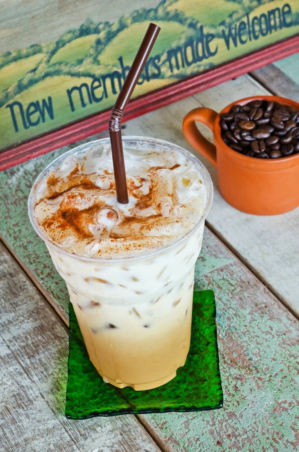 Coffee drink with ice stock image. Image of glass, espresso - 20322719