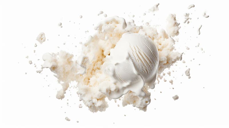 Delicious Ice Cream Explosion, Cut Out Stock Illustration ...