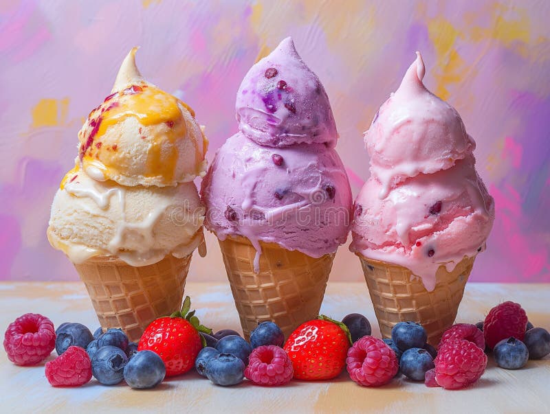 Delicious Ice Cream Explosion, Ice Cream with Nuts. Taste Explosion ...