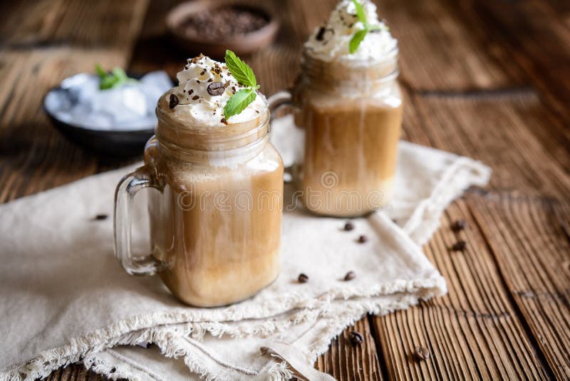 Delicious iced coffee stock image. Image of heavy, shake - 146508227