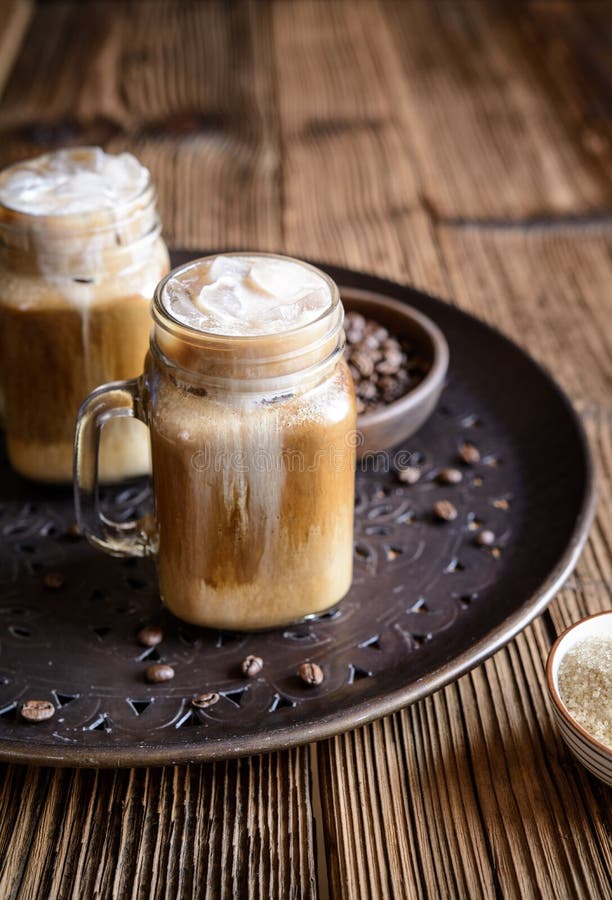 Delicious iced coffee stock photo. Image of brown, poured - 146508228