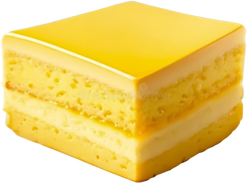 The Isolated Great Taste Custard Cake Stock Photo - Illustration of ...