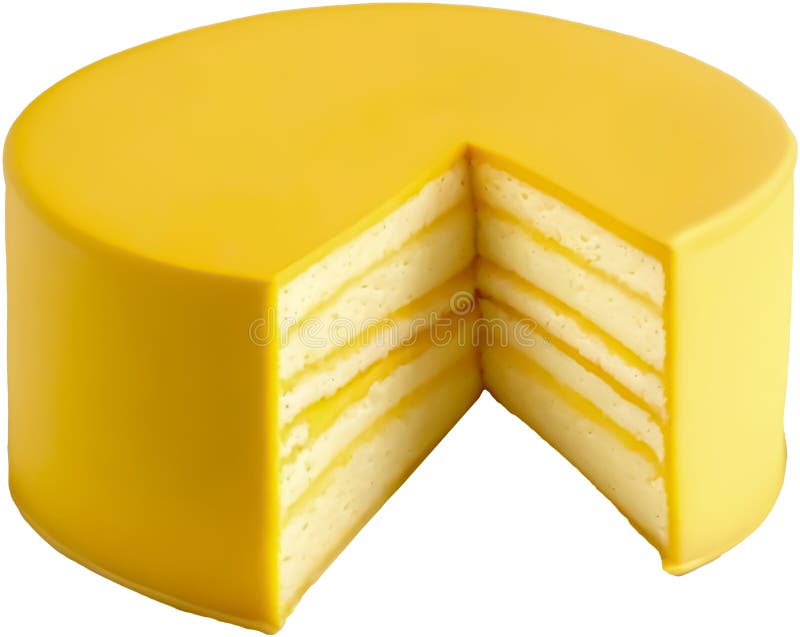 A really Attractive Delicious Custard Cake Stock Image - Illustration ...