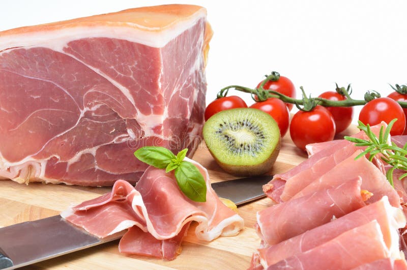 Delicious Italian ham stock image. Image of bacon, restaurant - 19589205
