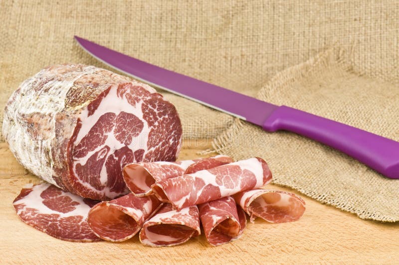 Delicious italian meat stock image. Image of sausage - 30320903