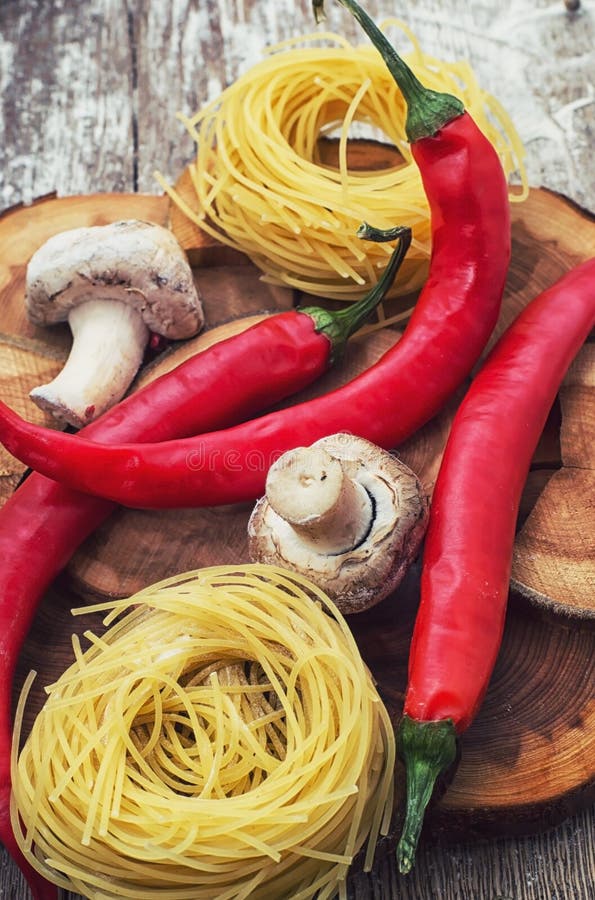 Delicious Italian pasta stock photo. Image of chili, buffet - 35938226