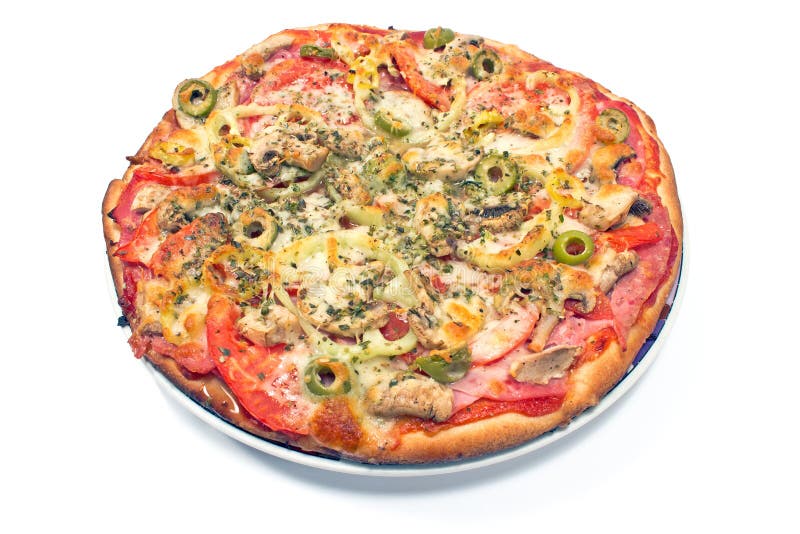 Delicious italian pizza stock photo. Image of oregano - 48071872