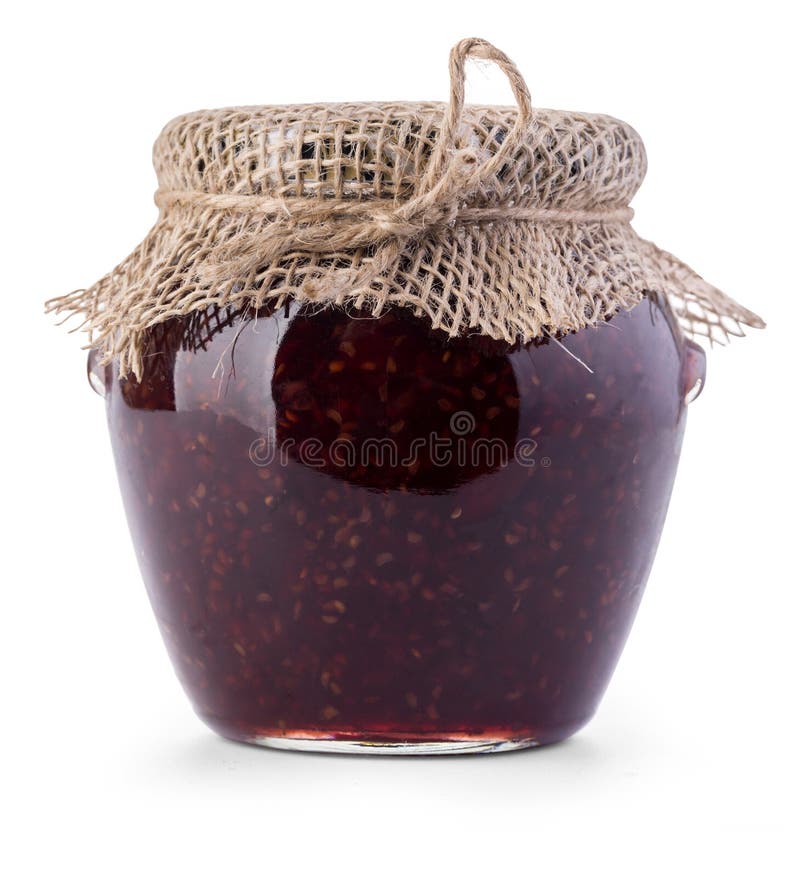 Delicious Jam in the Pot Isolated Stock Image - Image of dessert ...