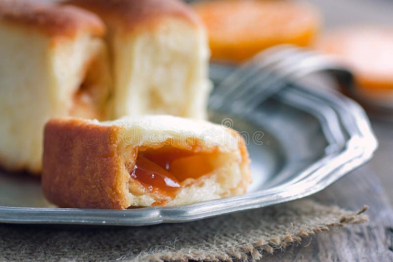 Delicious jam rolls stock image. Image of marmelade, home - 21712645