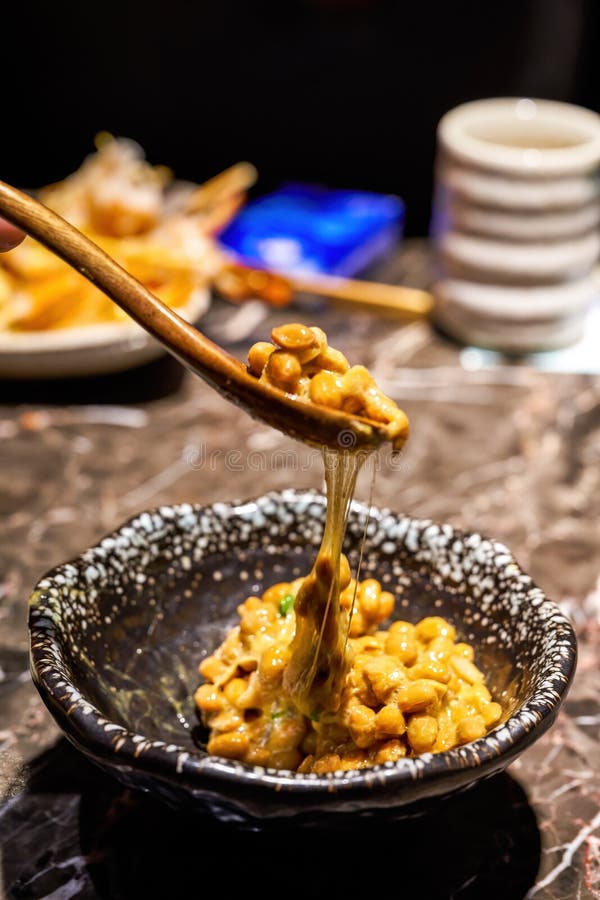 A Delicious Japanese Dish, Natto Stock Photo - Image of form, food ...