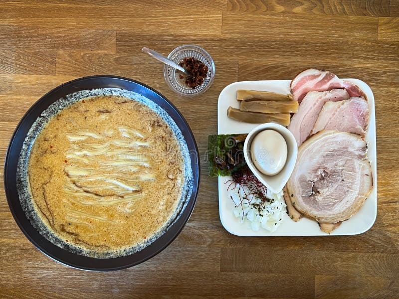 Delicious Japanese Ramen with Toppings Stock Image - Image of japanese ...