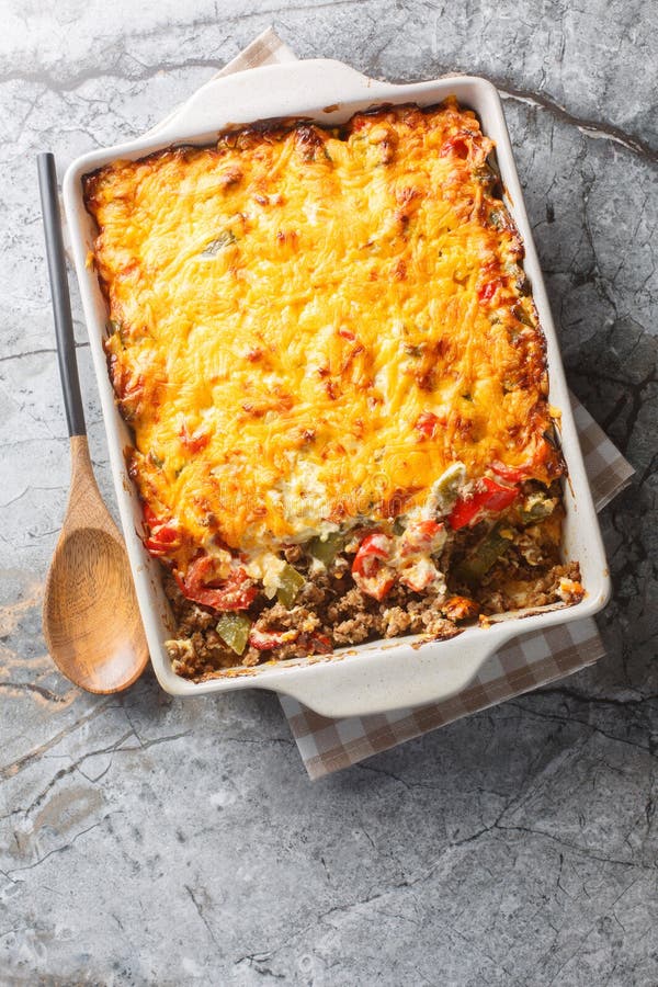 Delicious John Wayne Casserole with Beef, Biscuits, Cheese and ...