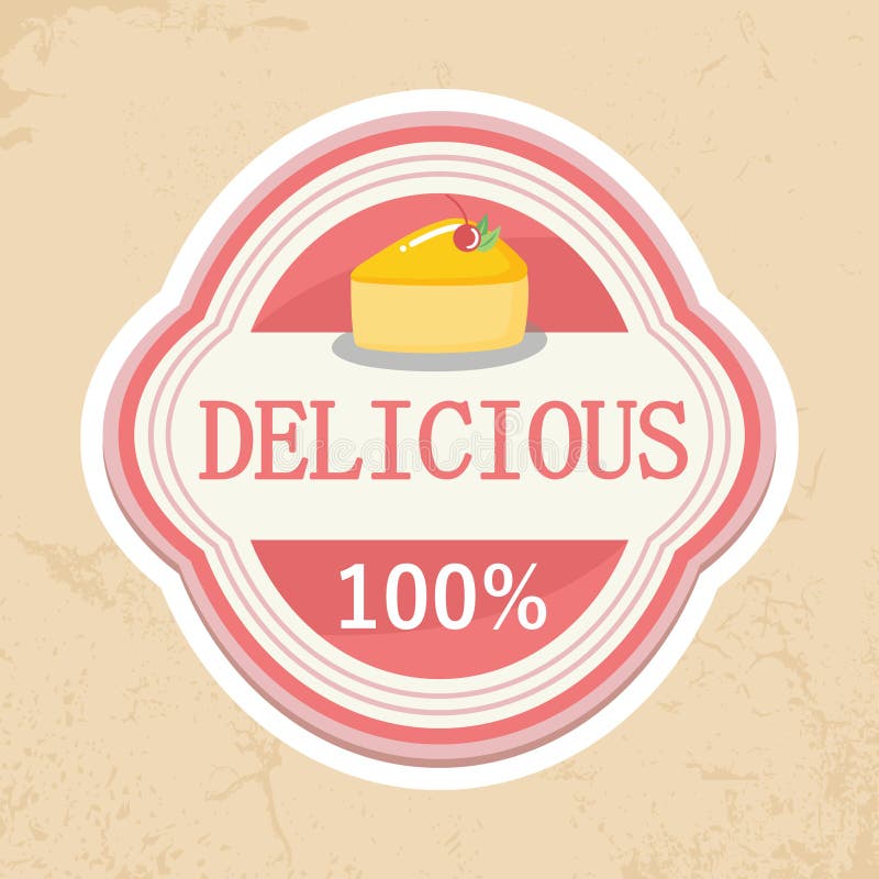 Delicious Pie with Label for Pi Day Celebration, Vector Illustration ...