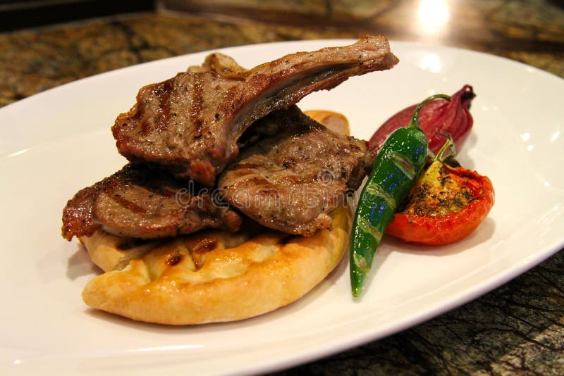 Delicious lamp chops stock image. Image of diet, local - 54644629