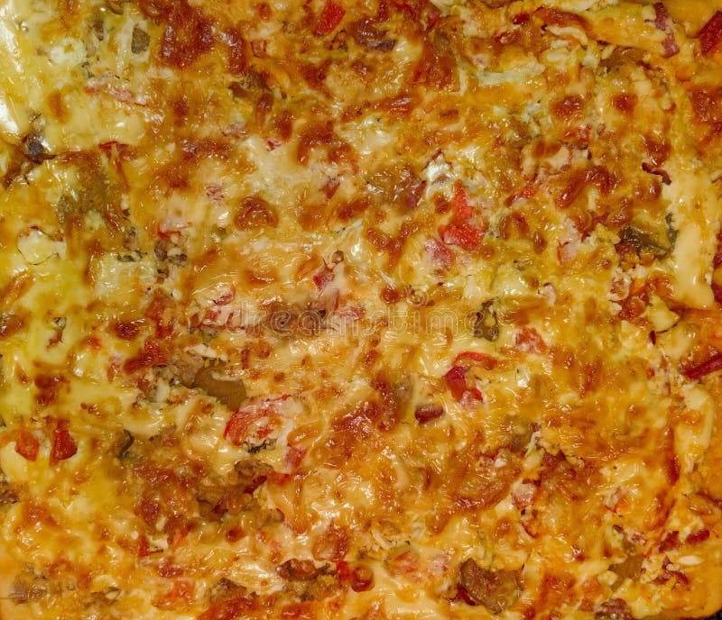 Delicious Large Homemade Square Pizza Stock Photo - Image of tomatoes ...