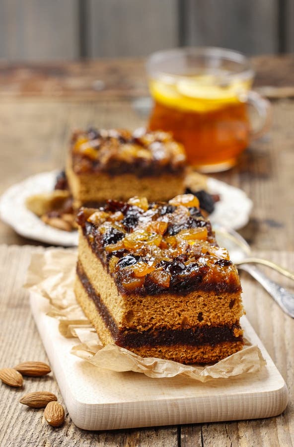 Delicious Layer Gingerbread Cake Stock Photo - Image of dessert ...