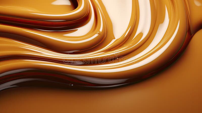 Delicious Liquid Sweet Melted Caramel Stock Image - Image of sweet ...