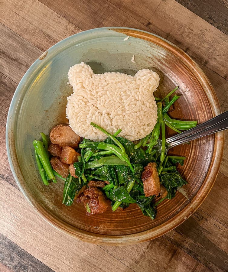 Delicious Looking Spicy Chilli Thai Dish of Rice with Vegetables Stock ...