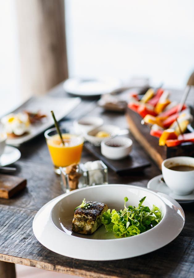 Lunch plate stock photo. Image of plate, cuisine, lettuce - 101389236