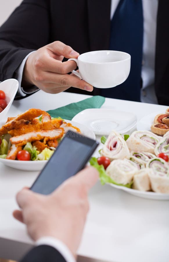 Lunch at the office stock photo. Image of entrepreneur - 50403326