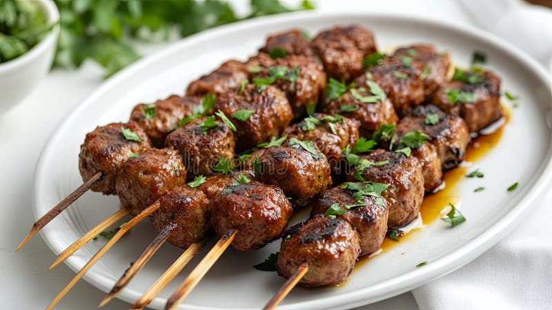 Delicious Malai Kofta Served on White Ceramic Plate Stock Image - Image ...